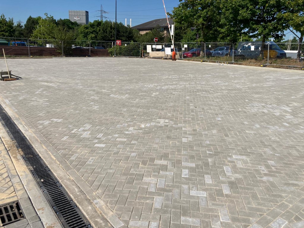 Block Paving Car Park in Dartford, Kent - JD Drivestyle LTD