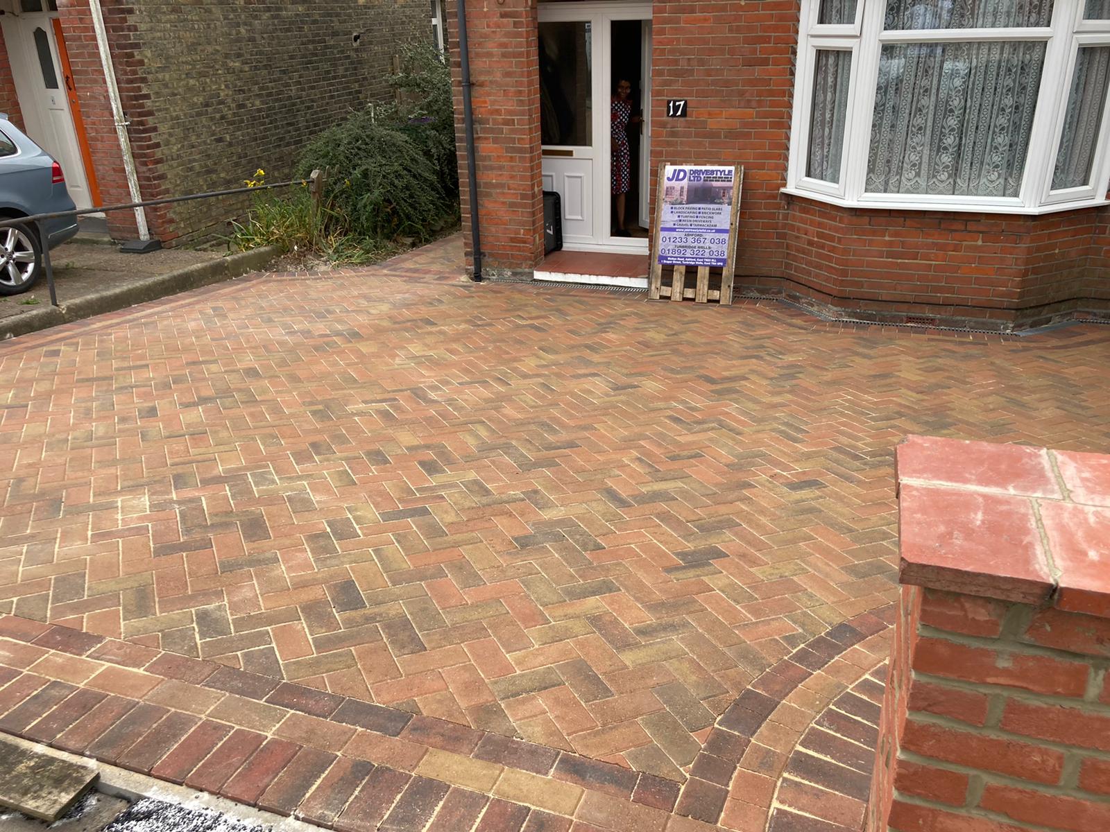 Brindle Block Paving Driveway in Folkestone, Kent - JD Drivestyle LTD